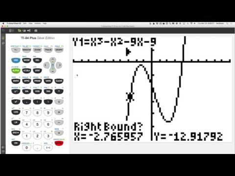 Finding Relative Max and Min with TI-84