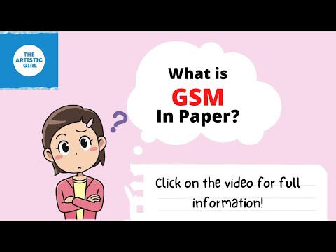 What is GSM in Paper? | Explanation of the concept GSM in just 5 minutes!