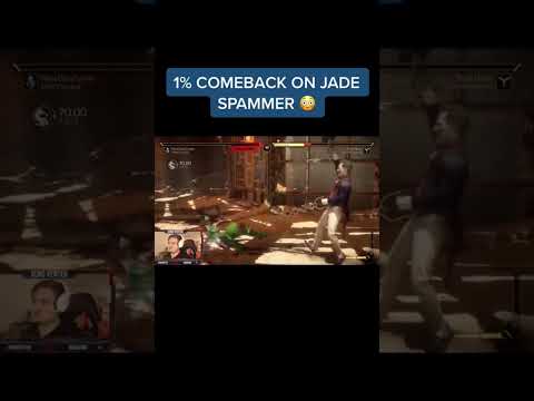 1% COMEBACK On Jade Spammer MK11 #mk11 #mortalkombat11 #shorts
