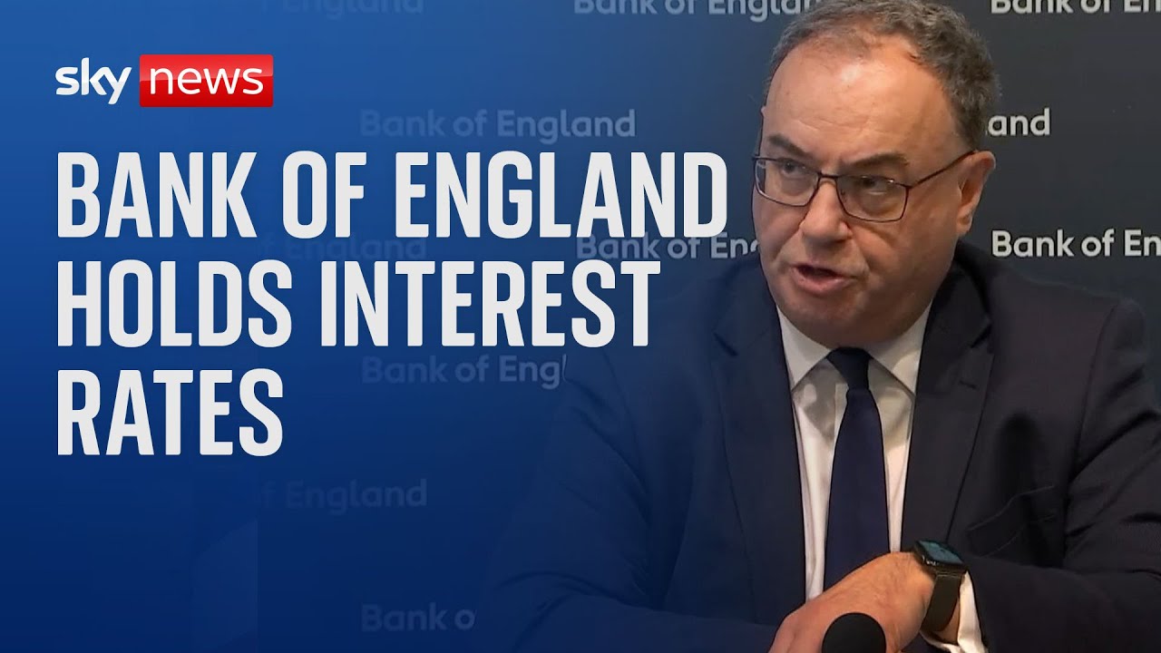 Bank of England holds interest rates after 14 consecutive hikes
