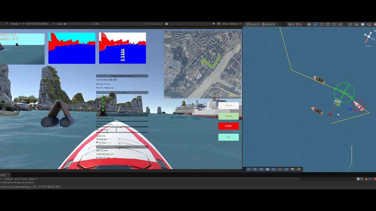 Autonomous Boat: Collision Avoidance with a Single Camera