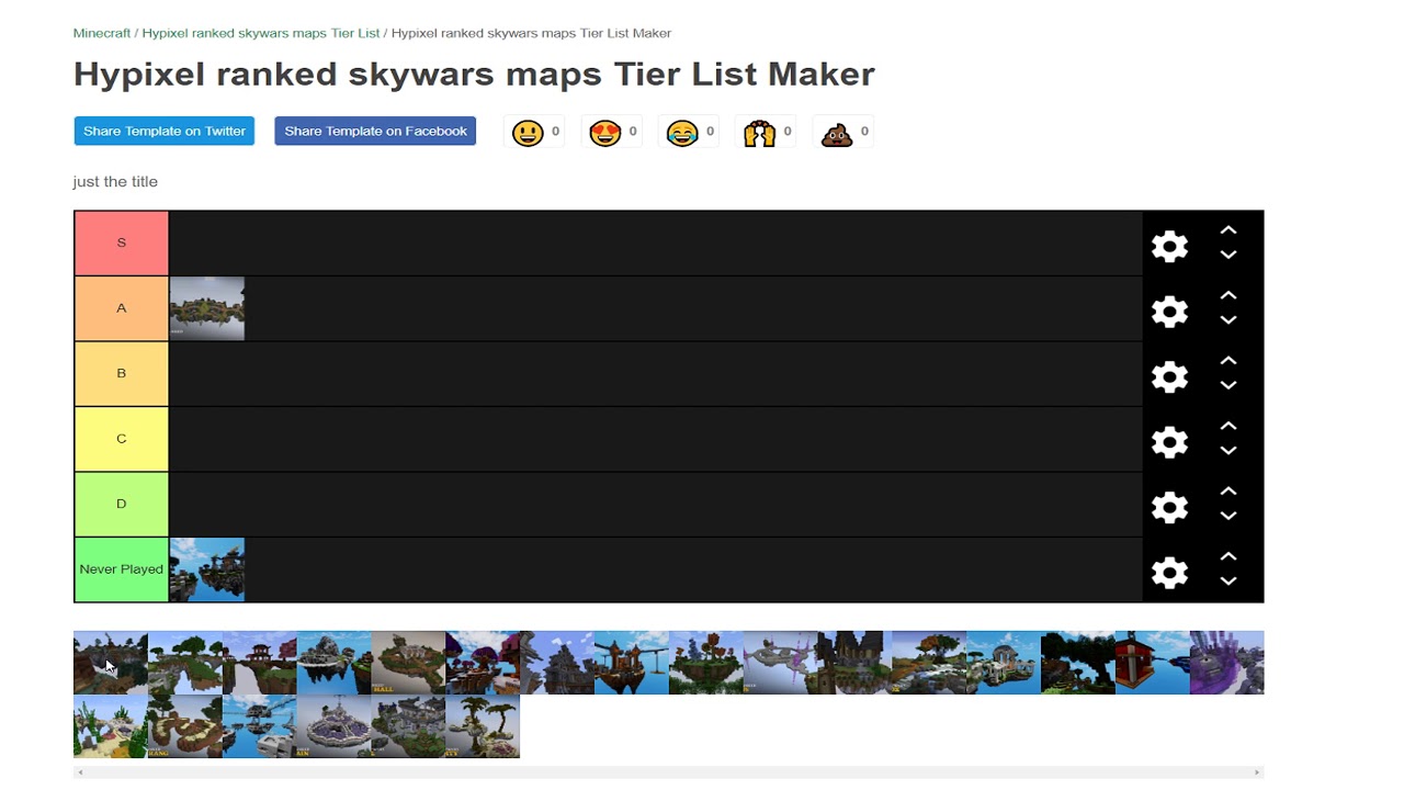 Hypixel Ranked Skywars Kits / Maps Tier List