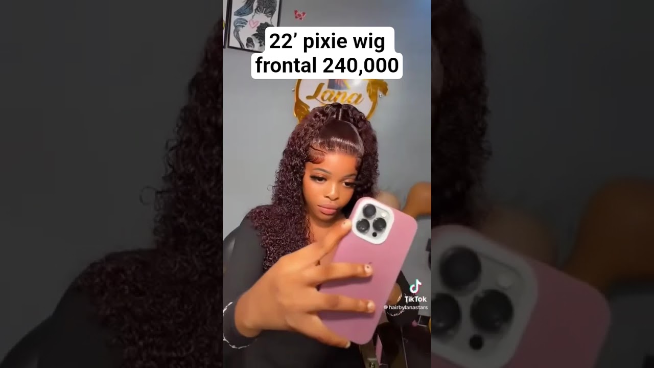 22’ pixie wig frontal 240,000