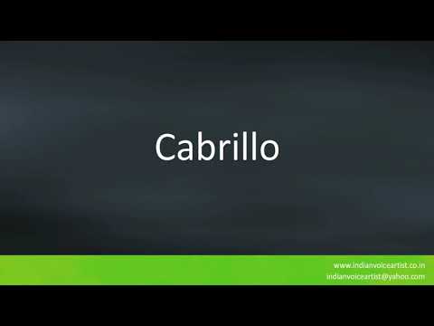 How to pronounce "Cabrillo". (Spanish and English)