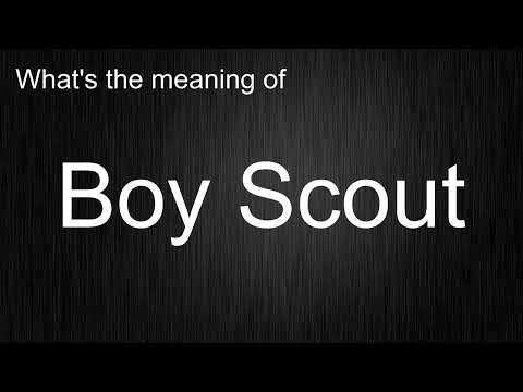 What's the meaning of "Boy Scout", How to pronounce Boy Scout?