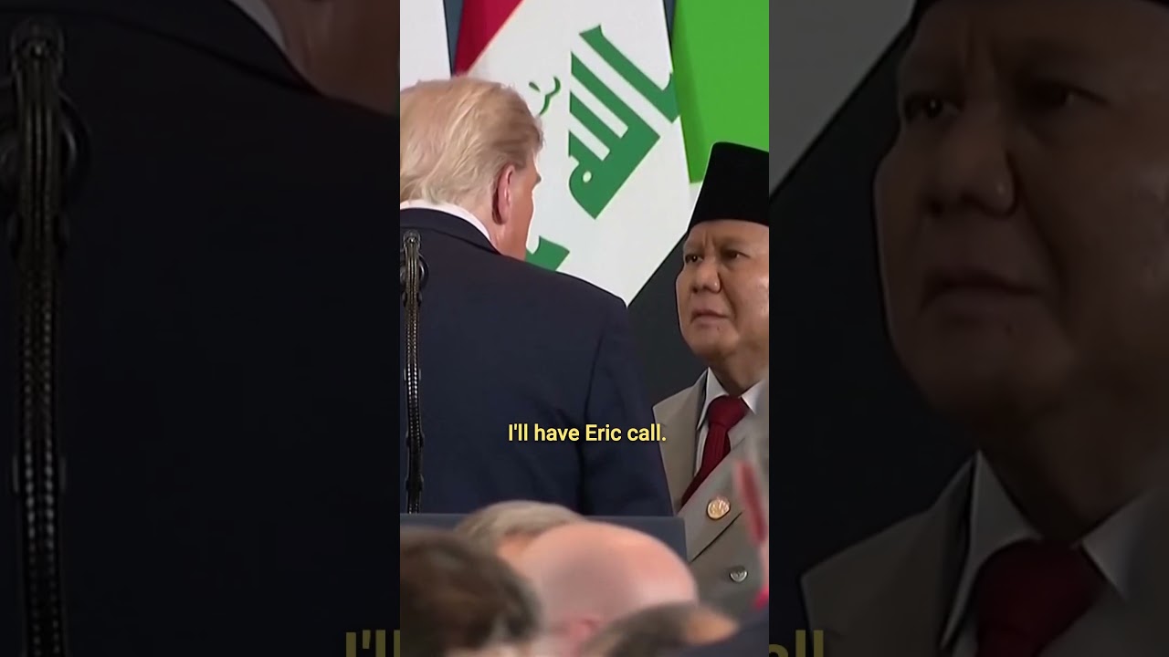 Trump’s private conversation with Indonesian president about son Eric caught on mic
