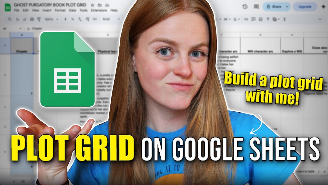 How to Create a PLOT GRID on GOOGLE SHEETS - Outline Your Book - Tutorial