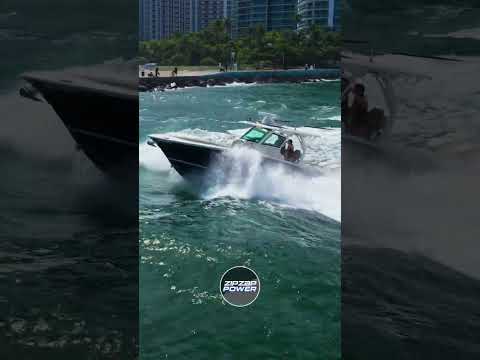Scout in the Haulover Waves #boats #hauloverinlet #roughseas