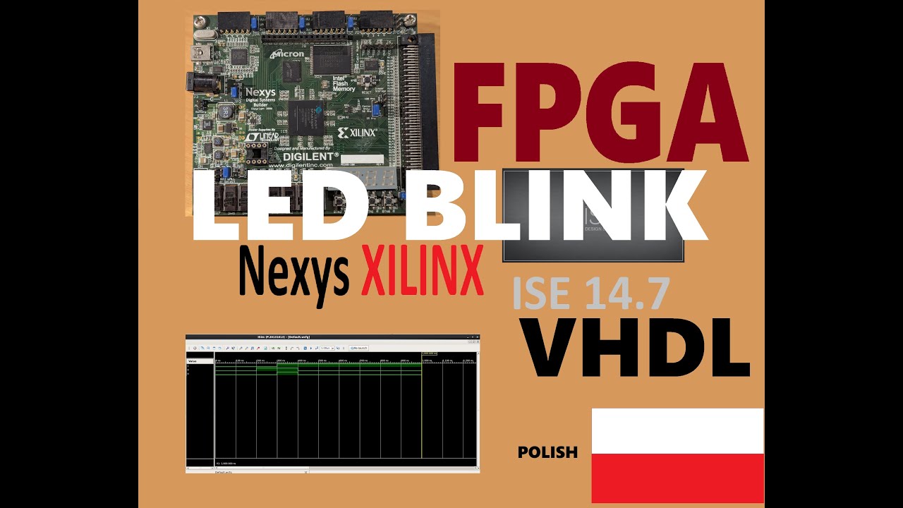 Programowanie FPGA: Hello World - LED Blink VHDL