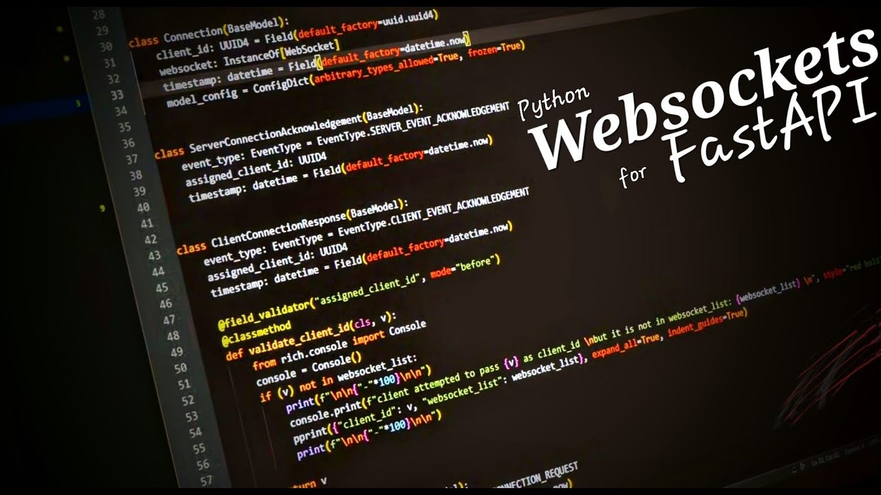 Python Websockets with FastAPI and Pydantic (1)