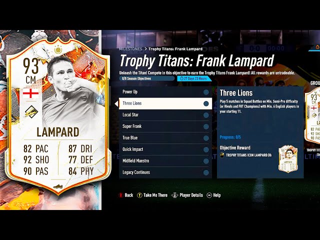FIFA 23 Trophy Titans Lampard objective: How to complete, tips and ...