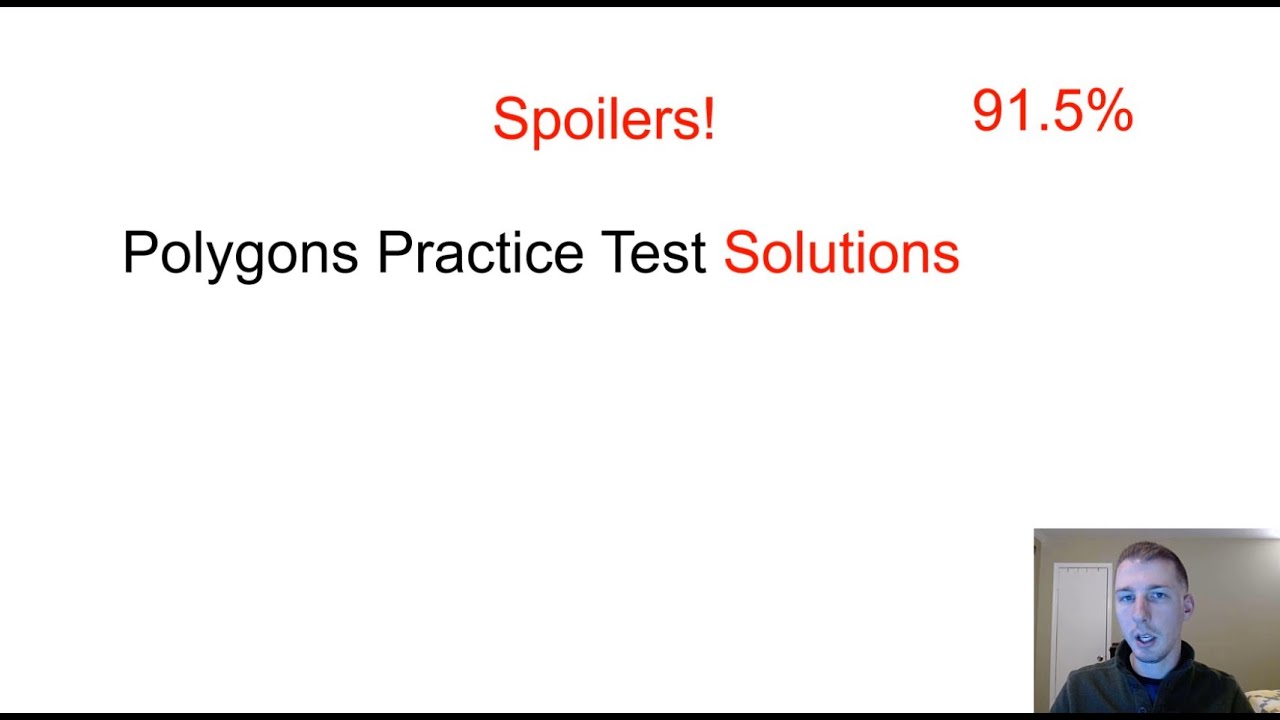 Polygons Practice Test Solutions