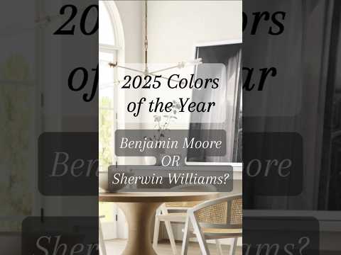 which color trends do you like better??? @Benjamin Moore or @sherwinwilliams #paint #2025