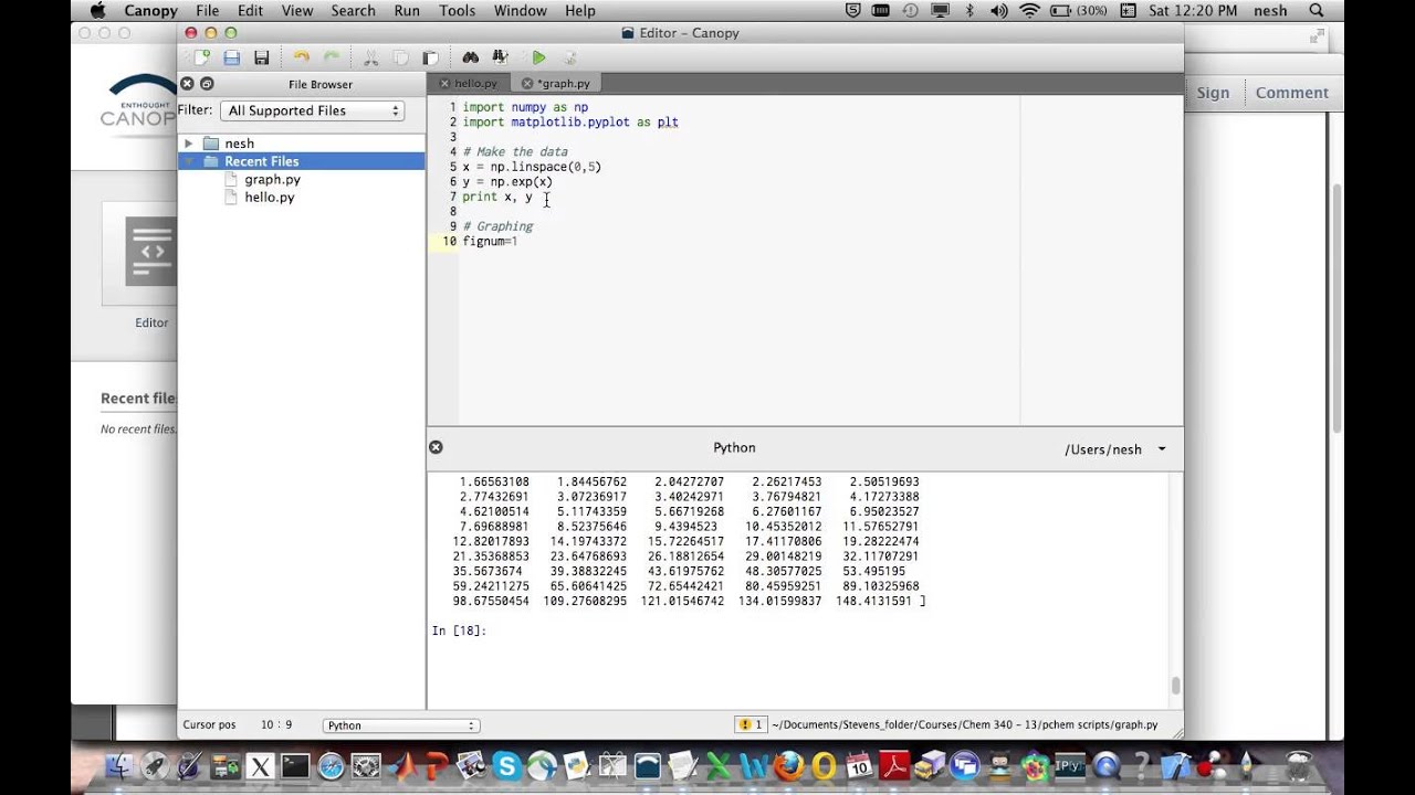 Getting started with matplotlib graphics