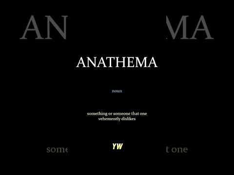 Anathema #How to pronounce and meaning of the word #learnenglish #vocab #vocabulary #english learn