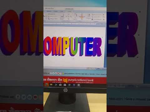 Word Art in M.S Word #shorts #computer 🖥