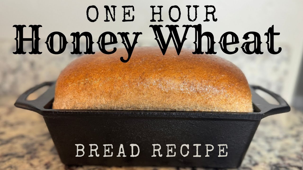 1-Hour Honey Wheat Bread 🍯🌾🍞 Quick & Easy Homemade Bread Recipe #bread