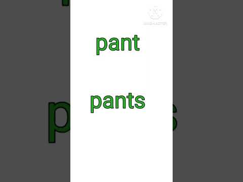 Pant Vs Pants #short #english #eacademia
