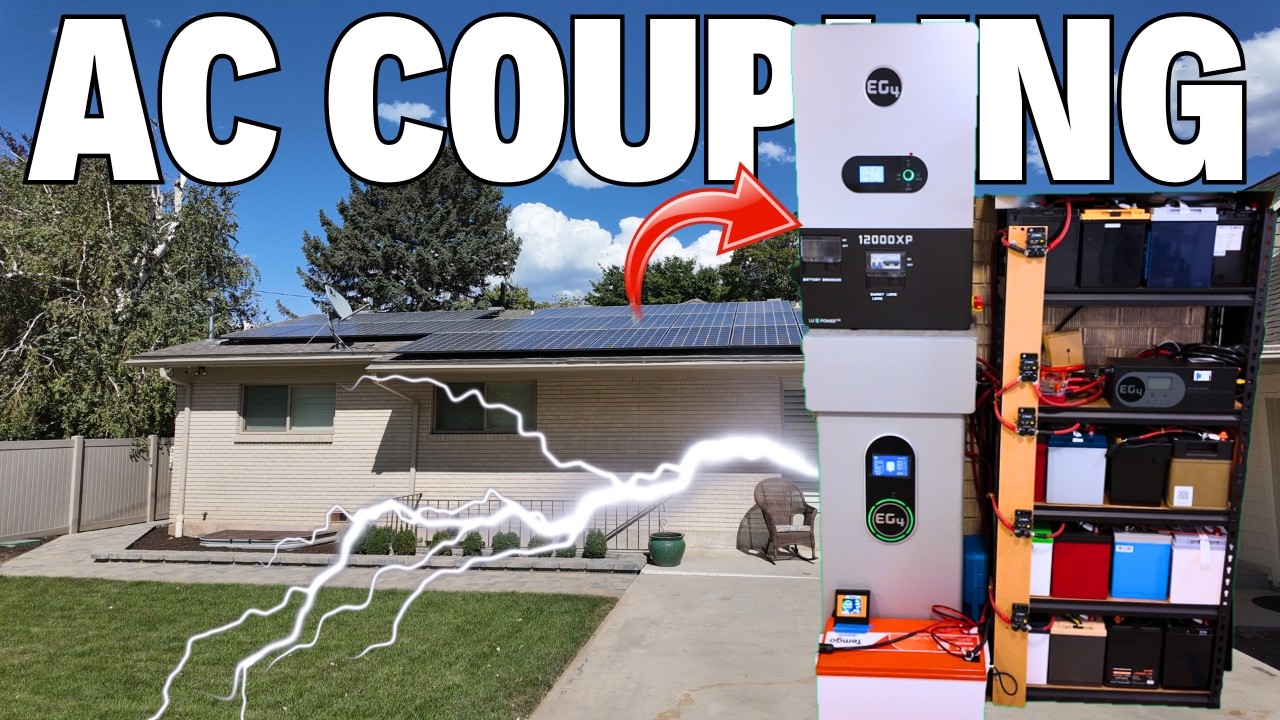 Grid Tie Solar Goes Off Grid! How to AC Couple SolarEdge & Microinverters with EG4 12000XP