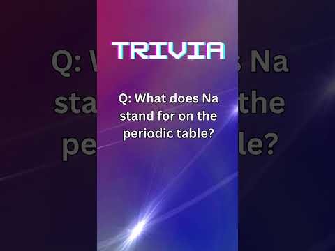 What does Na stand for on the periodic table?