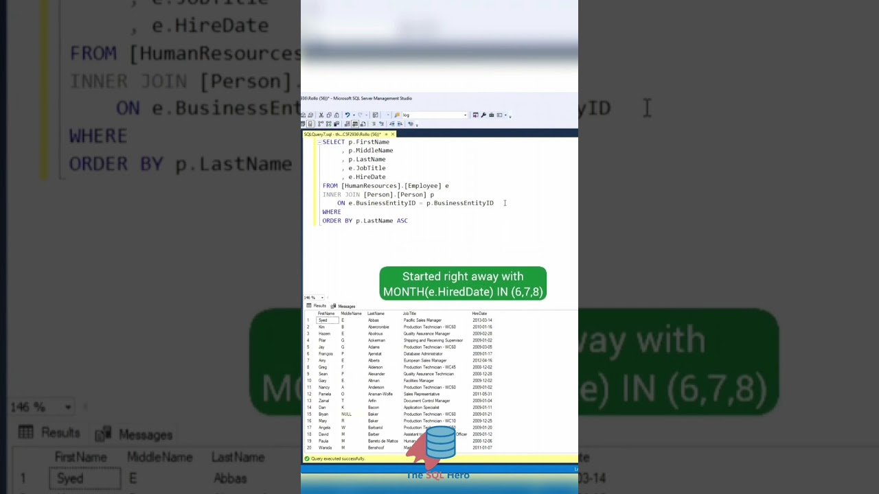Extracting MONTHs #sql #date #datascience #function #dataengineering #sqlserver  #data