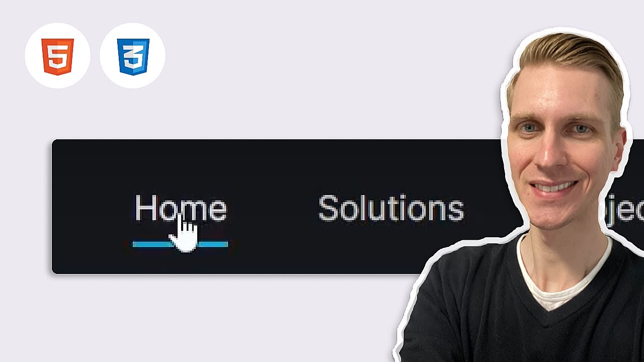 Navbar Link Underline on Hover with CSS