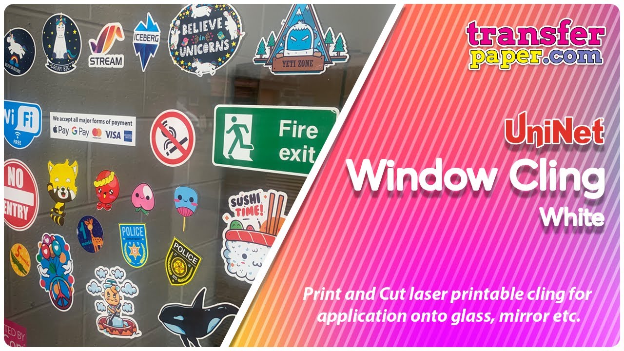White Window Cling - TransferPaper.com