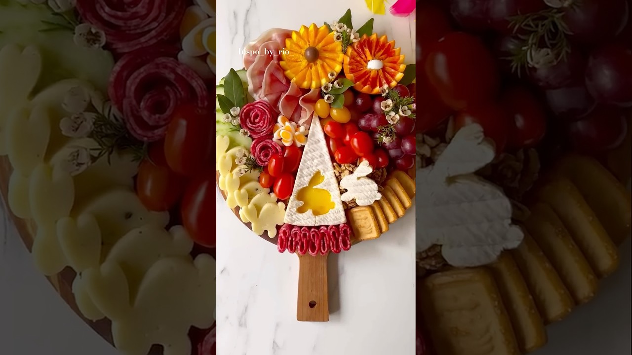 Easter Charcuterie Board ideas 🐣| Fun, Festive & Delicious! 🧀 #shortvideo