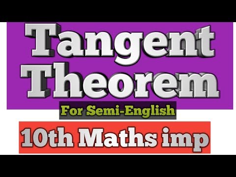 Tangent theorem|Class 10 geometry|Circle(Tangent theorem)marathi|tangent theorems circle geometry