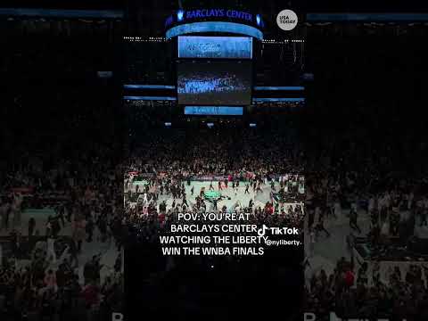 Ellie the Elephant celebrates Liberty's WNBA championship win | USA TODAY SPORTS