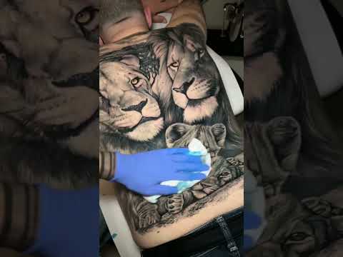 Lion n little Lion Tattoo. Like , Subscribe, Share n Comment.