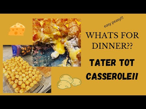 Tater Tot Casserole!! ~ Whats For Dinner??