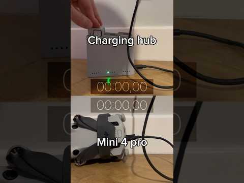 Dji mini 4 pro vs charging hub charge time test! đĒĢđ25% to 100% #djimini4pro #flymorecombo