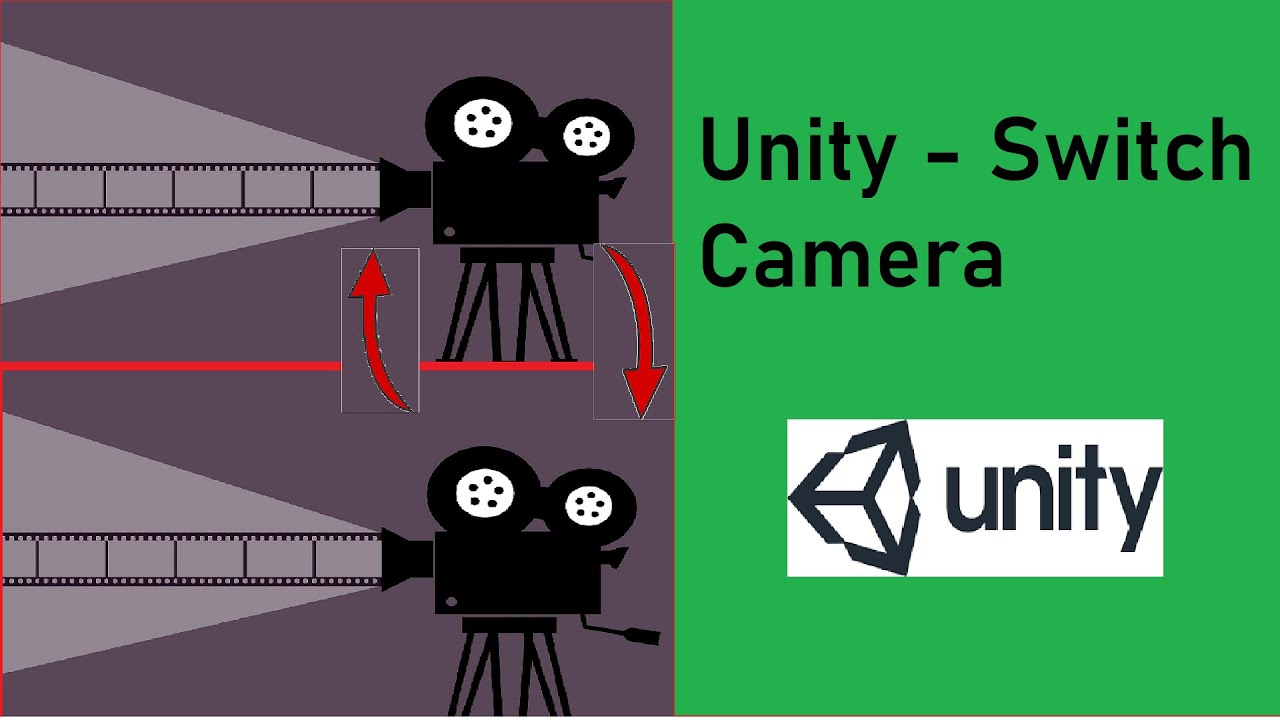 Unity Game Engine - Switch from one camera to other using C# scripting|Switch Camera the Easy Way