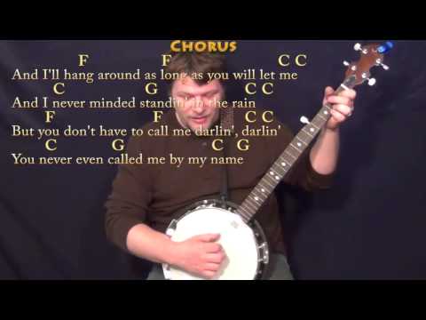 You Never Even Call Me By My Name - Banjo Cover Lesson with Chords/Lyrics