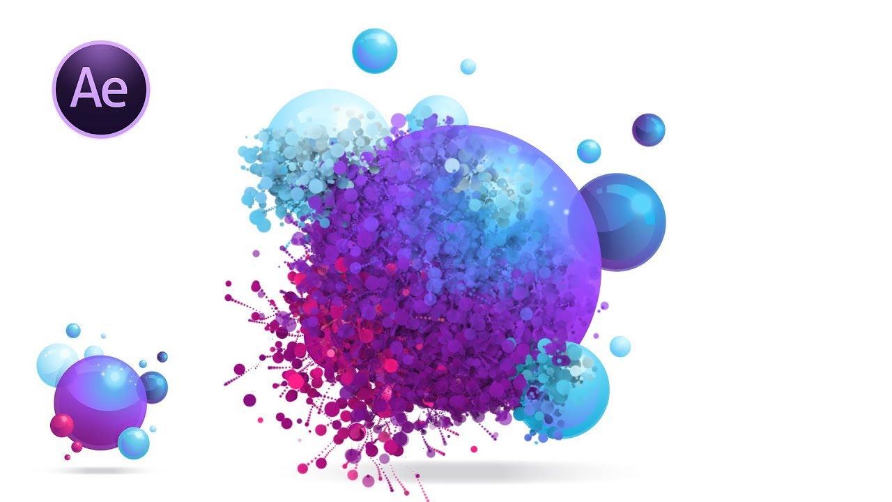 After Effects CC 2018 Tutorial : Particles Logo Tutorial