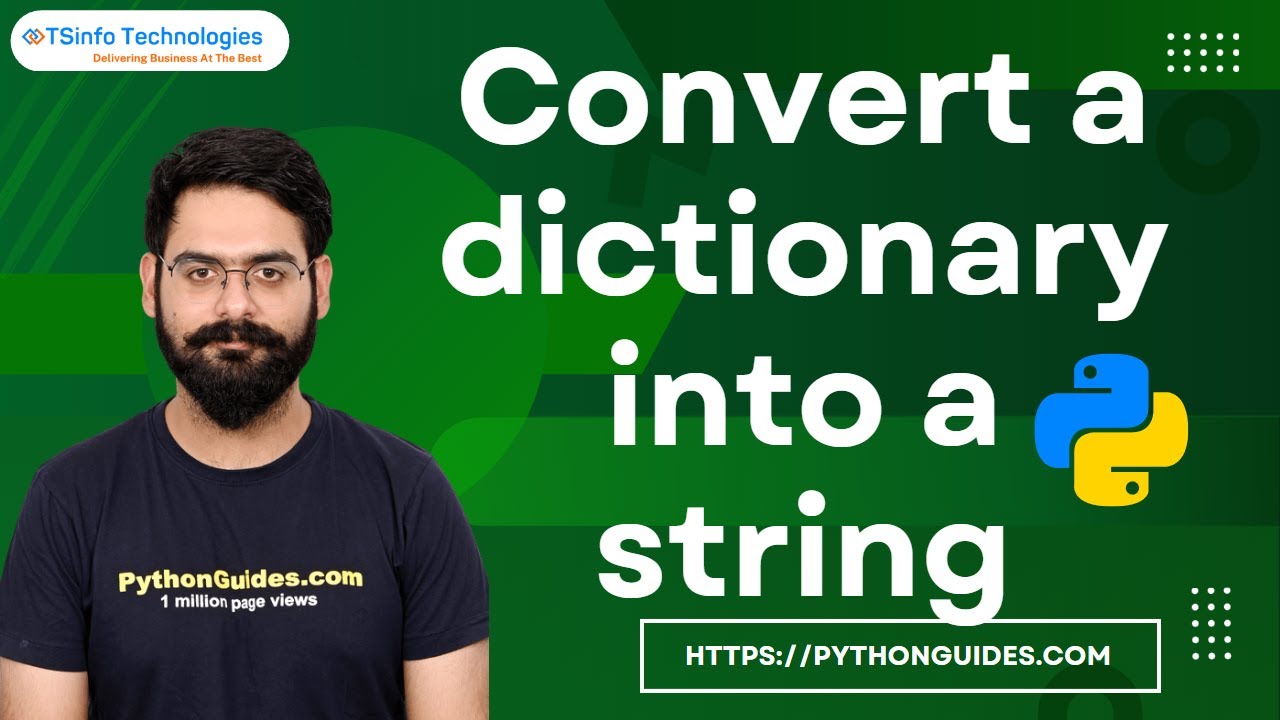 How to convert a dictionary into a string in Python | Python convert dictionary into a string