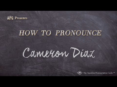 How to Pronounce Cameron Diaz (Real Life Examples!)