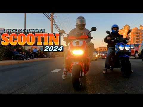 Endless Summer Cruisin' 2024 : Scooter POV 🛵 : Ocean City, MD OCMD Fall Car Show