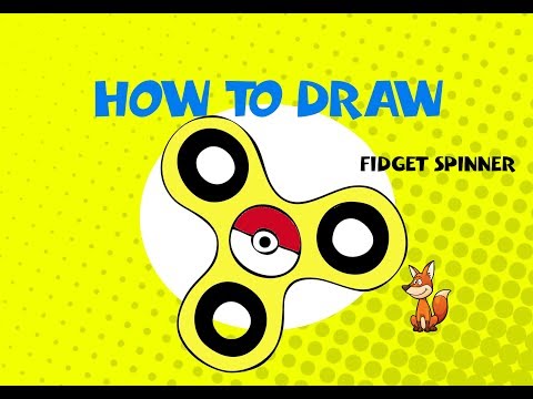 How to draw a Pokeball Fidget Spinner – STEP BY STEP GUIDE – DRAWING ...