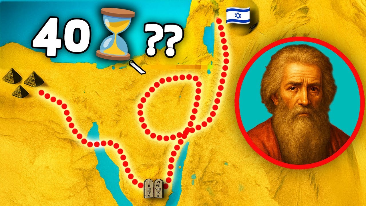 The Exodus, on a map (Why did it take SO LONG?)