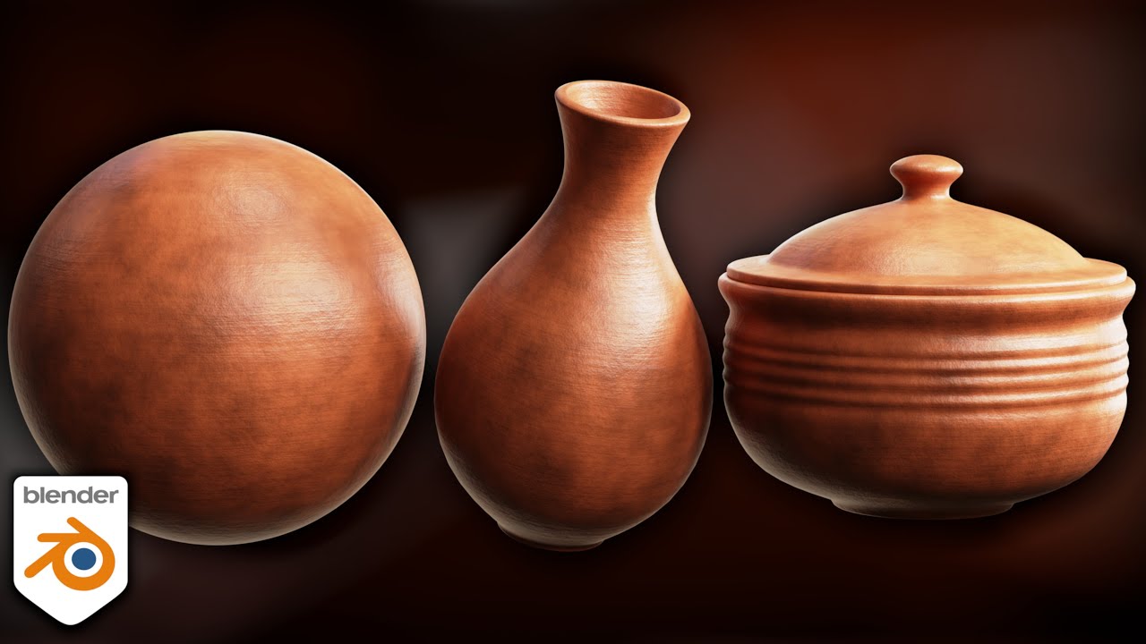 Procedural Clay Pot Material (Blender Tutorial)