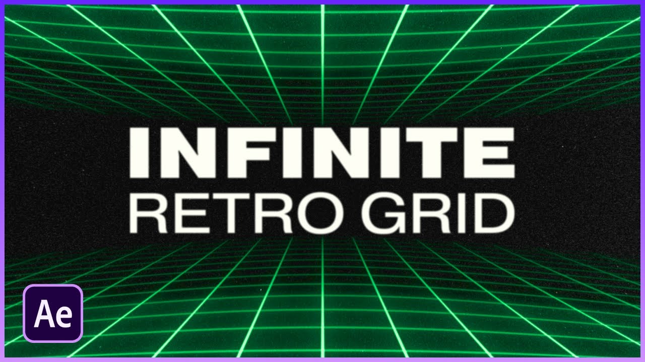 (EASY) Animated 3D Retro Grid | After Effects Tutorial 2021