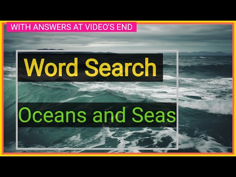 π Word Search Puzzle Challenge: Discover Oceans and Seas Around the World
