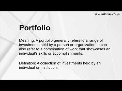 Portfolio Meaning