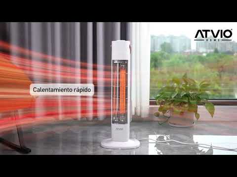 Calefactor Atvio de Fibra de Carbón de Torre 61.8cm de Alto 600W ...