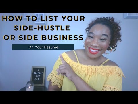 Should You List Your Side-Hustle or Side Business On Your Resume? | 9 Resume Tips for Entrepreneurs