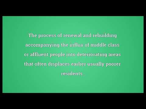 Gentrification Meaning