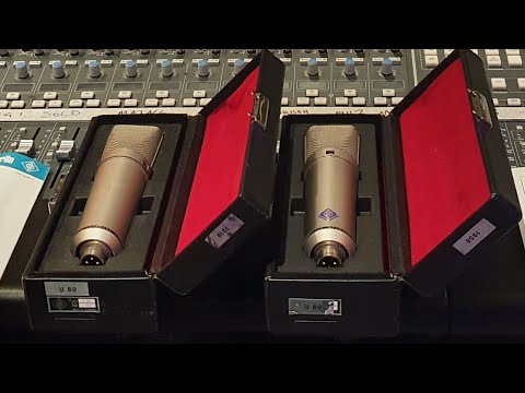 RARE Vintage Neumann U89 FAMOUS Studio Mic Stereo Pair Mics | Reverb