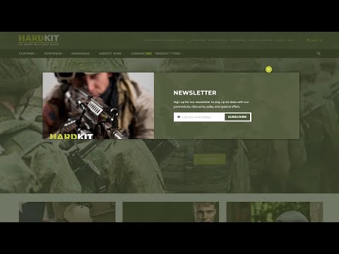 US Army Military Shop Magento Theme by RockThemes Website Template - 63845